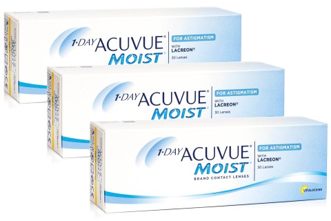 Lentilles de contact toriques pour l'astigmatisme en ligne | Lentiamo