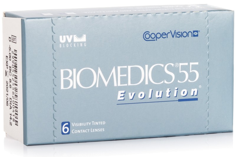Biovue équivalent de Biomedics 55 Evolution CooperVision (6 lentilles ...